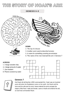 Noahs Ark Multi Worksheet Activity Pack - 8 Activities - Free Bible ...