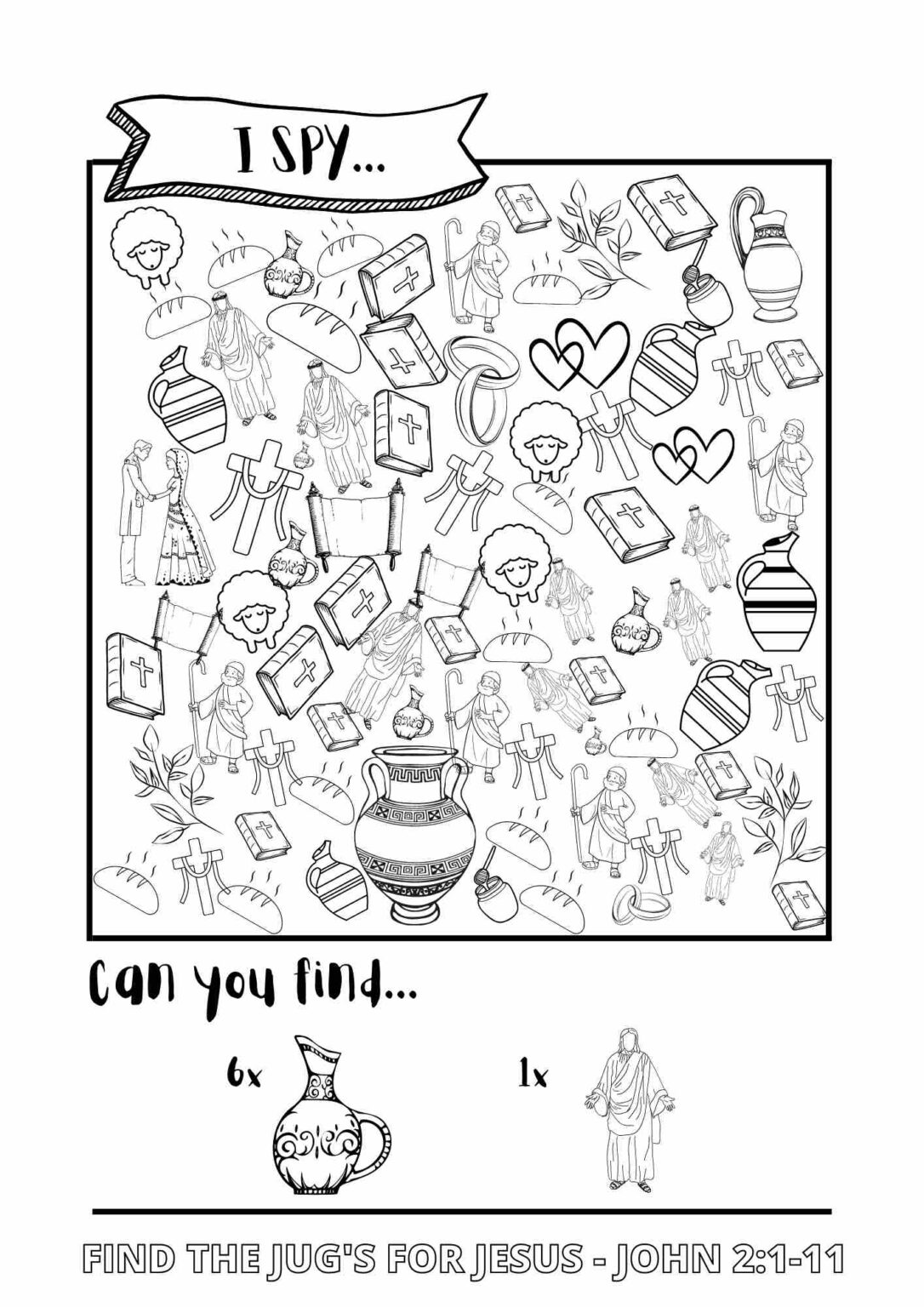 Bible themed i-SPY Printable Activity Sheets | PDF Download - Free ...