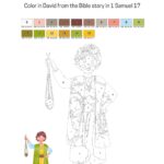 Moses Color by Numbers Worksheet - Free Bible Worksheets