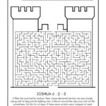 Free Walls of Jericho Fall Maze Printable – Bible Activity for Kids ...