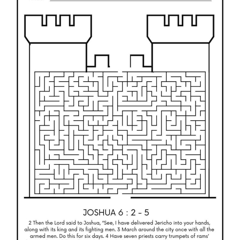 Rahab Hides the Spies Coloring Page – Free Joshua 2 Printable for Kids ...
