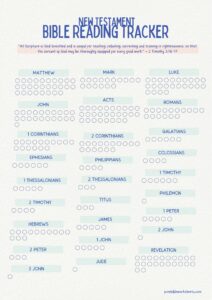 Bible Reading Tracker Printable | Stylish & Easy-to-Use Scripture Tracker - Free Bible Worksheets