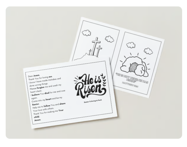 Easter Coloring Booklet with Scriptures and Salvation Prayer (UK & US ...