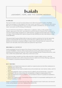 Isaiah Bible Summary Sheet Printable – Messianic Prophecies and God’s ...