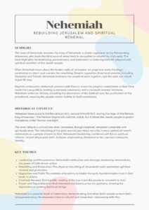 The Historical Books of the Bible – Printable Bible Summary Sheets ...