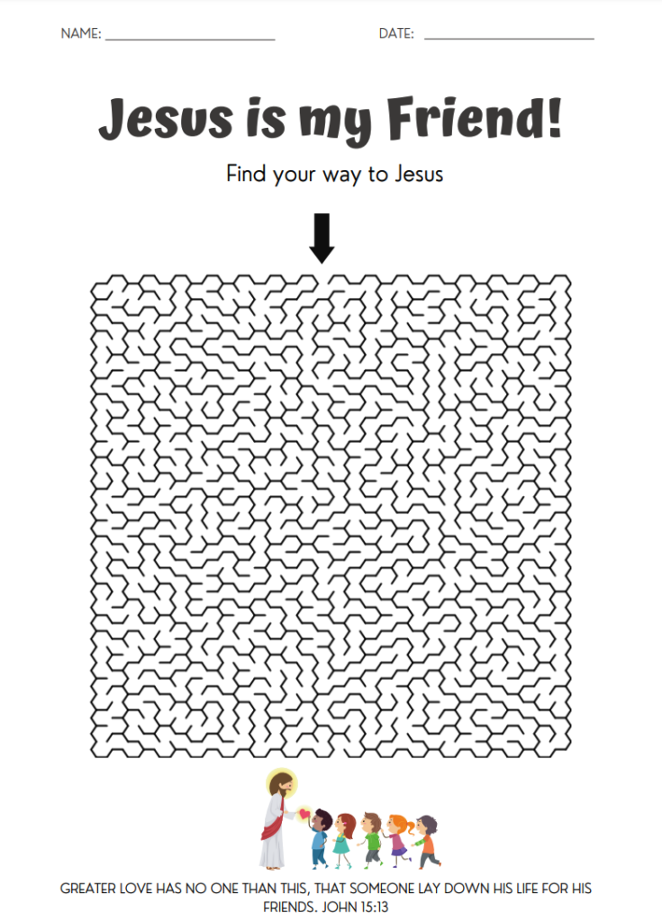 30 Bible Maze Mega Pack – Free Printable Mazes with Scriptures! - Free ...