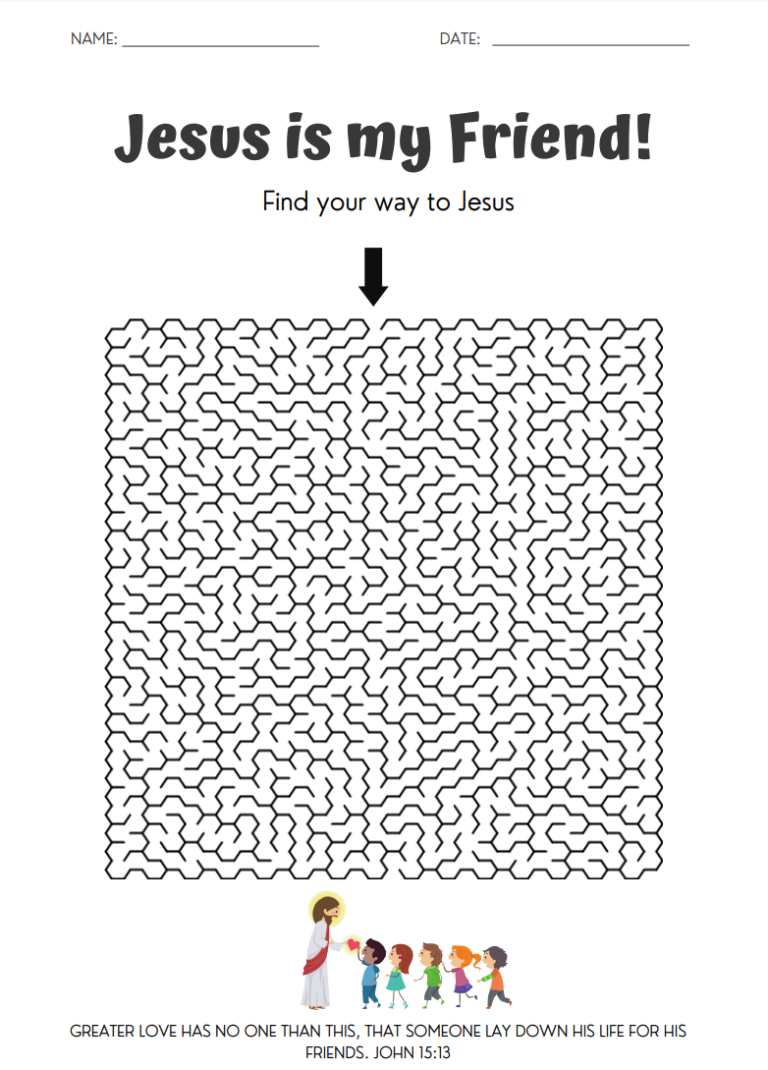30 Bible Maze Mega Pack – Free Printable Mazes with Scriptures! - Free ...