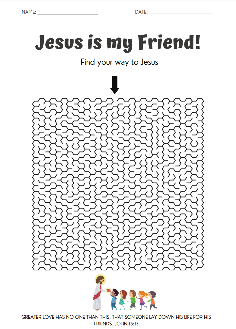 30 Bible Maze Mega Pack – Free Printable Mazes with Scriptures! - Free ...