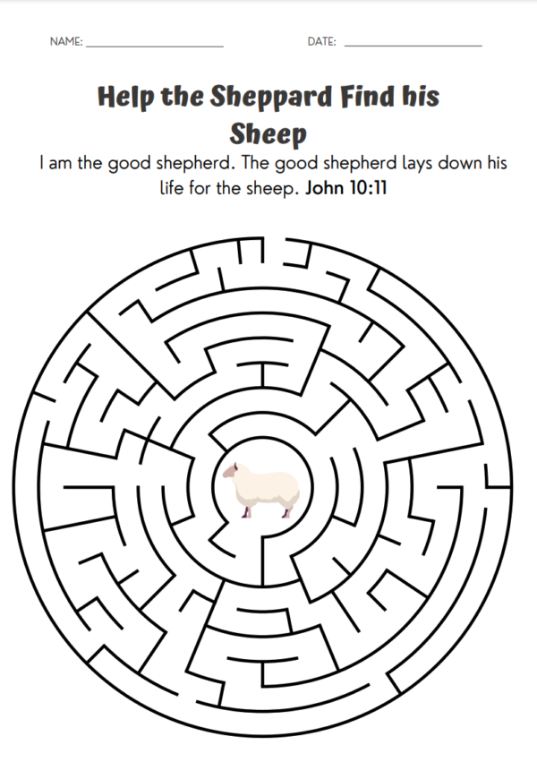 30 Bible Maze Mega Pack – Free Printable Mazes with Scriptures! - Free ...