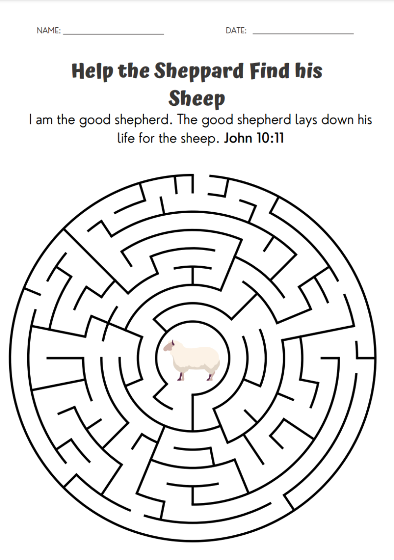 30 Bible Maze Mega Pack – Free Printable Mazes with Scriptures! - Free ...