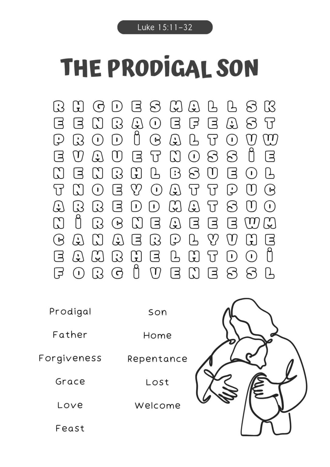 The Prodigal Son Activity Sheets - 5 Free Printable Activities - Free ...