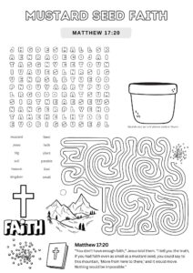 Parable of the Mustard Seed Multi Worksheet Activity Pack – 8 ...
