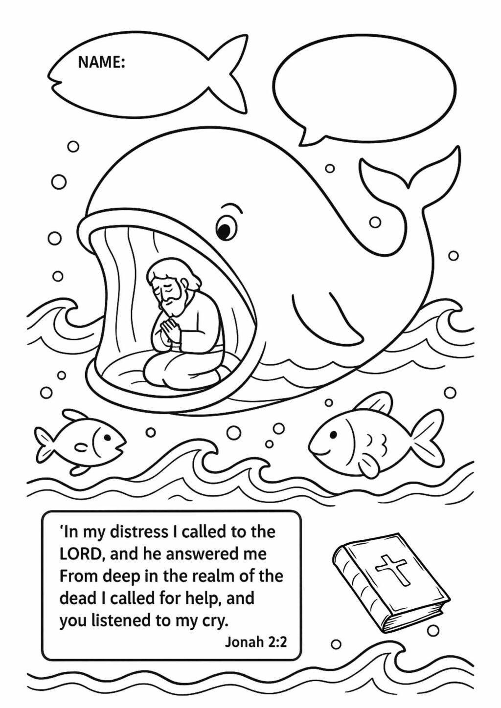 Free Jonah Story Cube & Activity Pack for Kids Ministry - Free Bible Worksheets