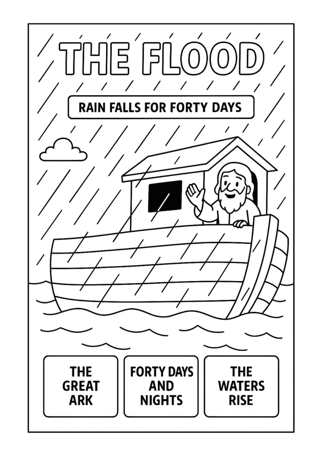 3 Noah’s Ark Coloring Pages – Free Magazine-Style Bible Printables for ...