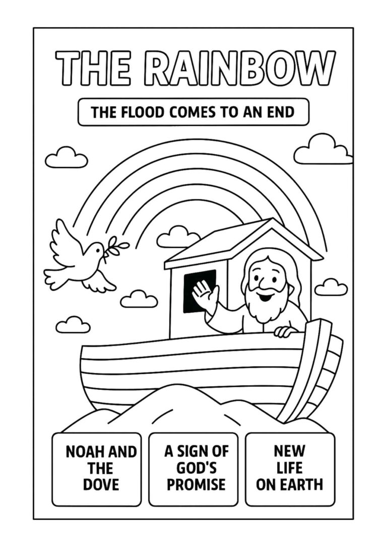 3 Noah’s Ark Coloring Pages – Free Magazine-Style Bible Printables for ...