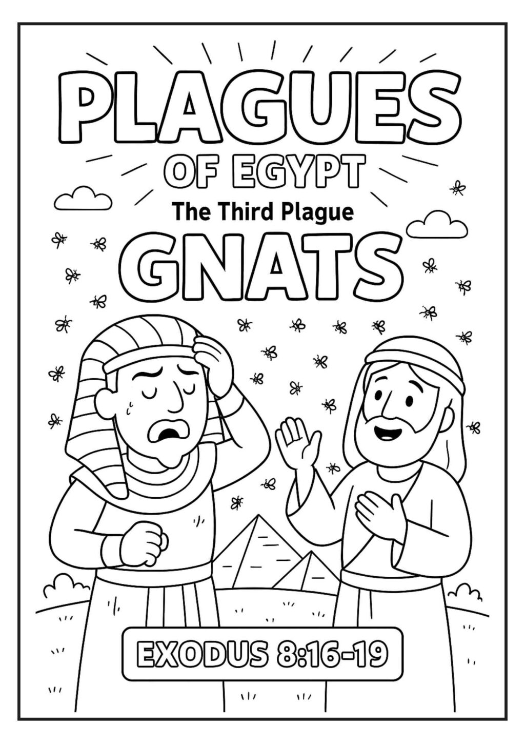 Plagues of Egypt – 10 Printable Bible Coloring Pages for Kids - Free ...
