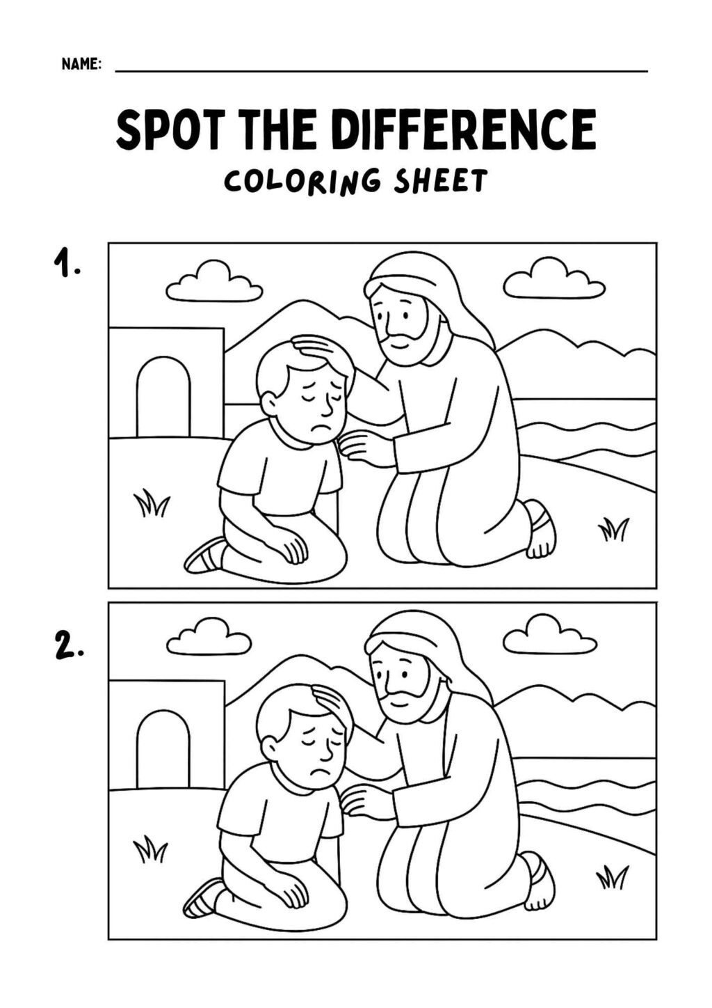 Free New Testament Bible Spot the Difference Activity Pack – 7 ...