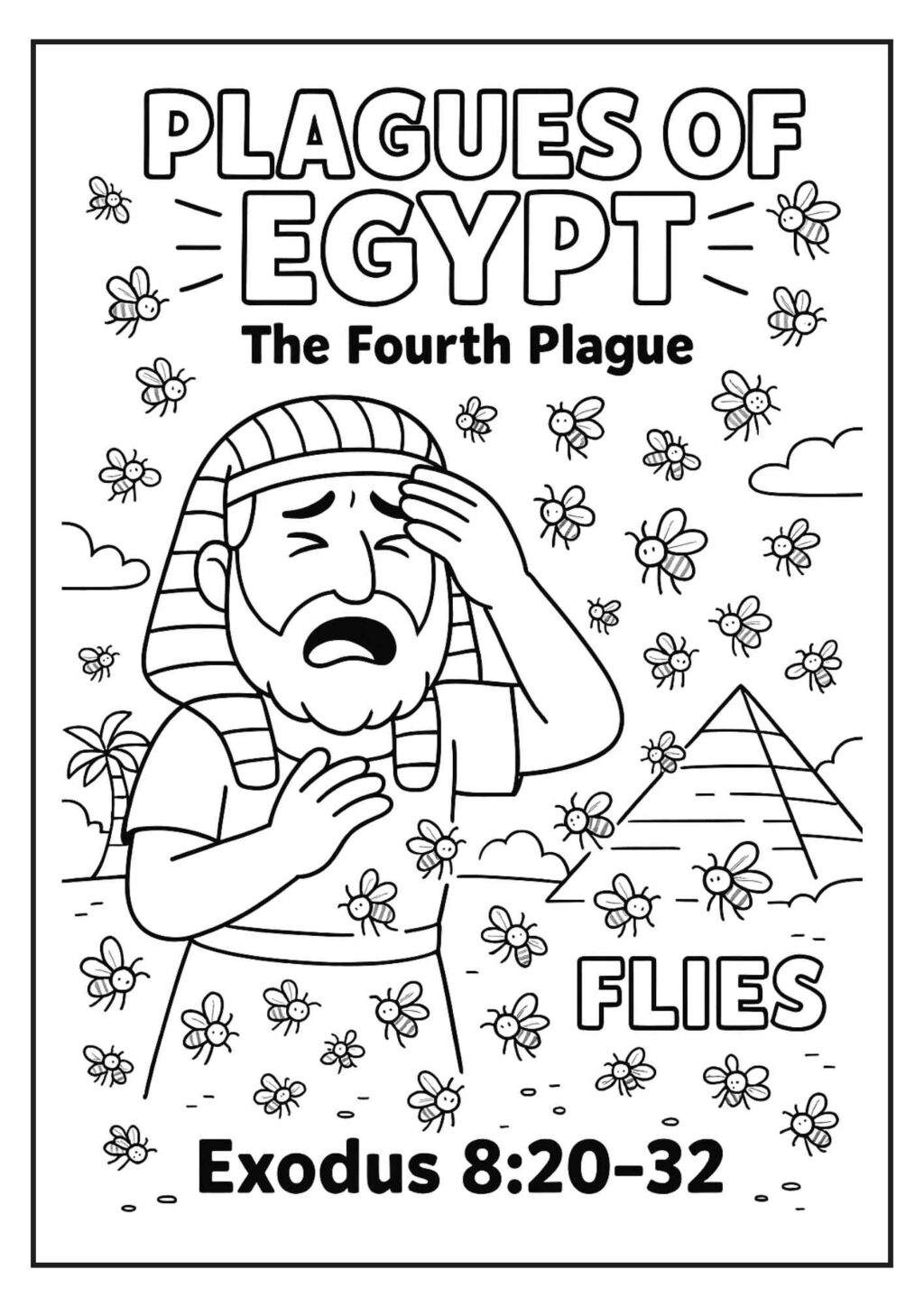 Plagues of Egypt – 10 Printable Bible Coloring Pages for Kids - Free ...