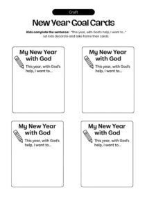 New Year Bible Lesson – Free Printable Lesson Plan, Memory Game ...