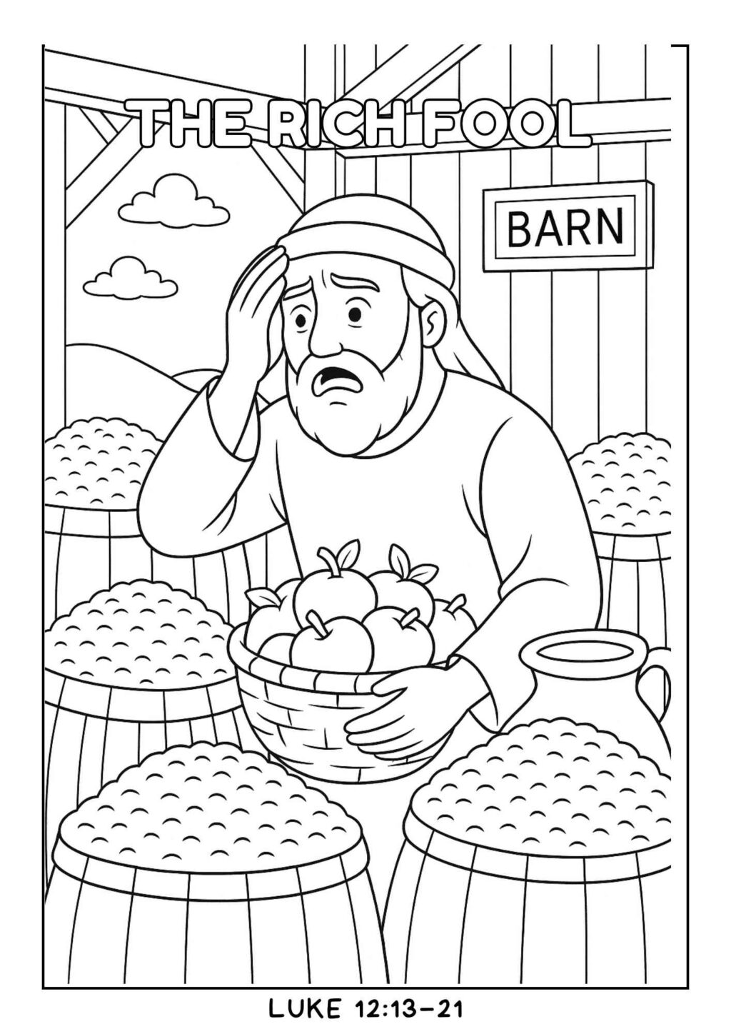 Bible Parables Coloring Pages – Free Printable PDF for Kids - Free ...
