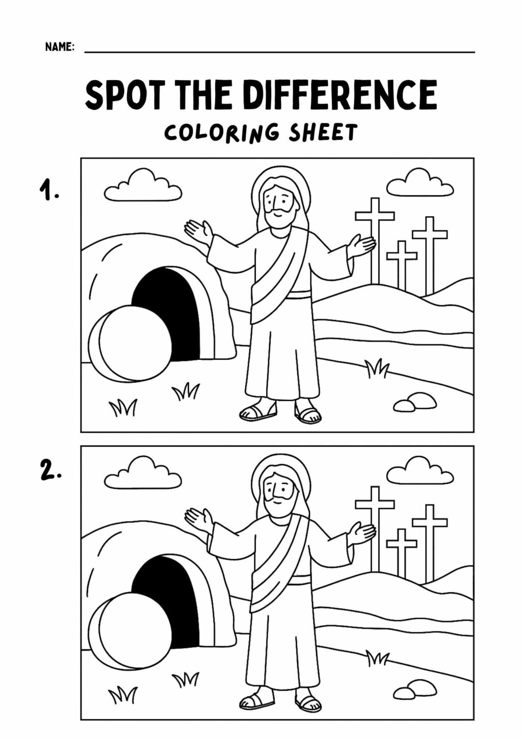 Free Easter “Spot the Difference” Printable Pack – Bible Story Puzzles ...