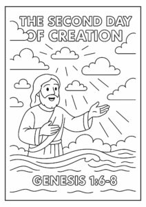 7 Days of Creation Printable Coloring Pages – Bible Activities for Kids ...