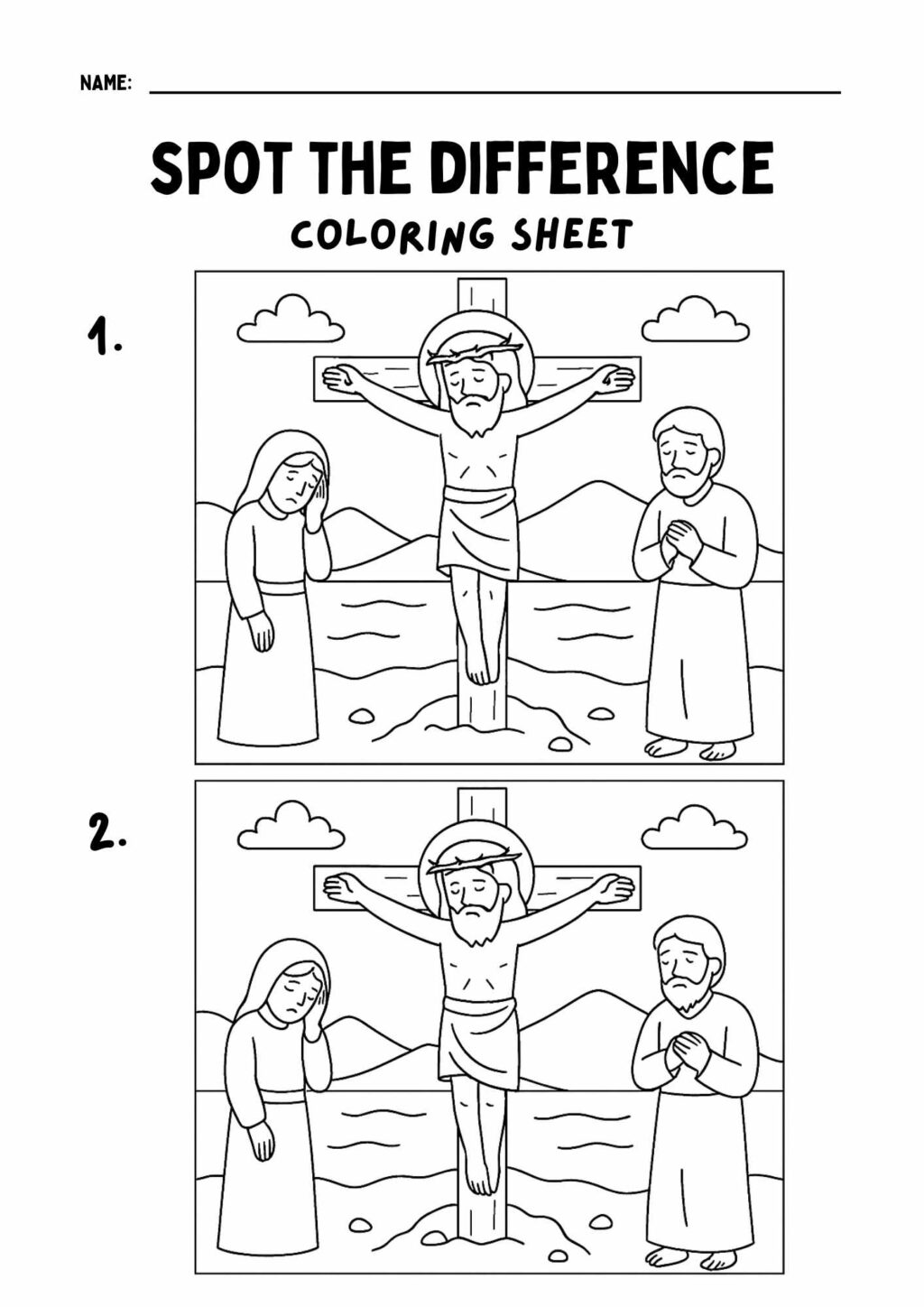 Free Easter “Spot the Difference” Printable Pack – Bible Story Puzzles ...