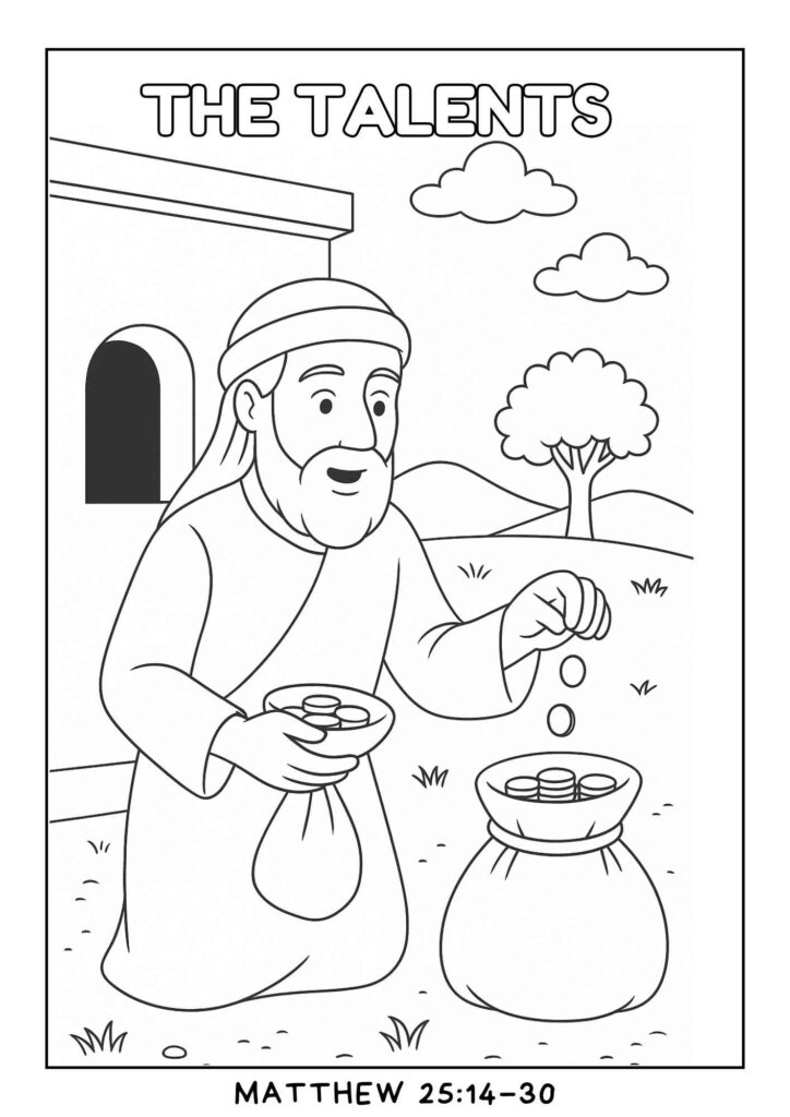 Bible Parables Coloring Pages – Free Printable PDF for Kids - Free ...