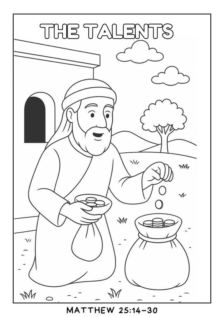 Bible Parables Coloring Pages – Free Printable PDF for Kids - Free ...