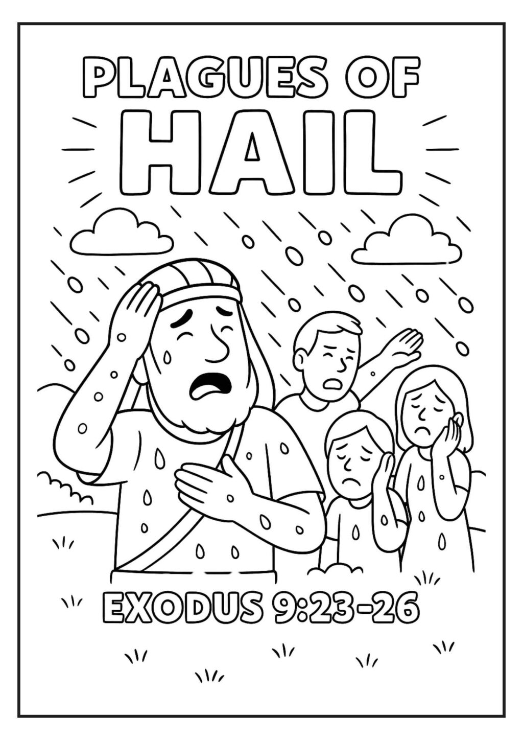 Plagues of Egypt – 10 Printable Bible Coloring Pages for Kids - Free ...