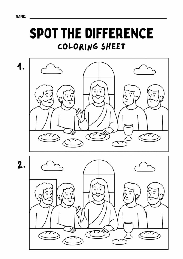 Free Easter “Spot the Difference” Printable Pack – Bible Story Puzzles ...