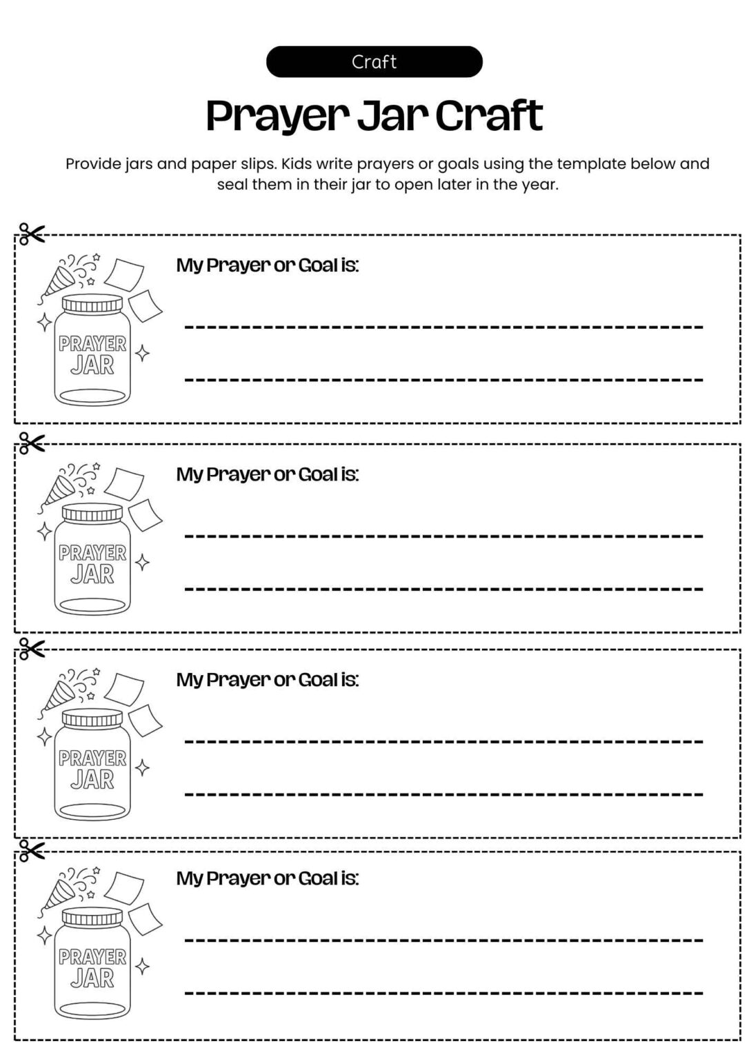 Prayer Jar Craft – A Simple, Faith-Filled Activity for Your New Year ...