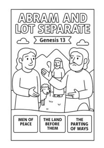 Abram and Lot Separate – Free Genesis 13 Coloring Page for Kids - Free ...