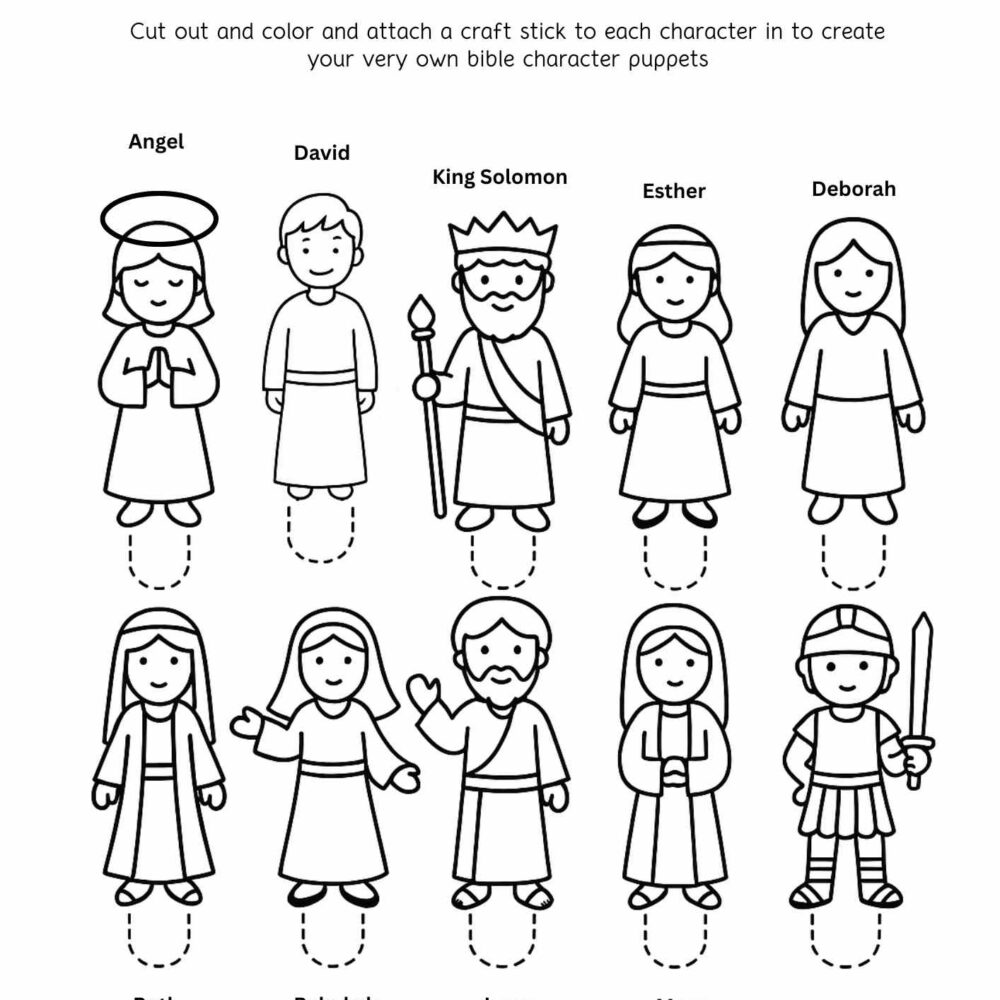 Joshua’s Trumpet Craft – Walls of Jericho Printable - Free Bible Worksheets