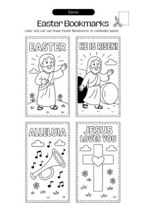 Easter Coloring Bookmarks – Printable Scripture-Based Set for Kids ...