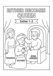 Esther in the Bible Coloring Pages – Free Printable Set for Kids - Free ...