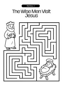 Free Wise Men Maze Printable – Help the Wise Men Find Baby Jesus ...