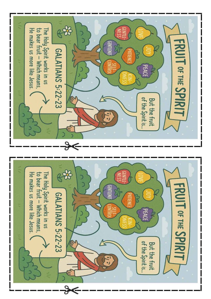 Fruit of the Spirit Study Guide Printable – Cut & Learn Cards for Kids ...
