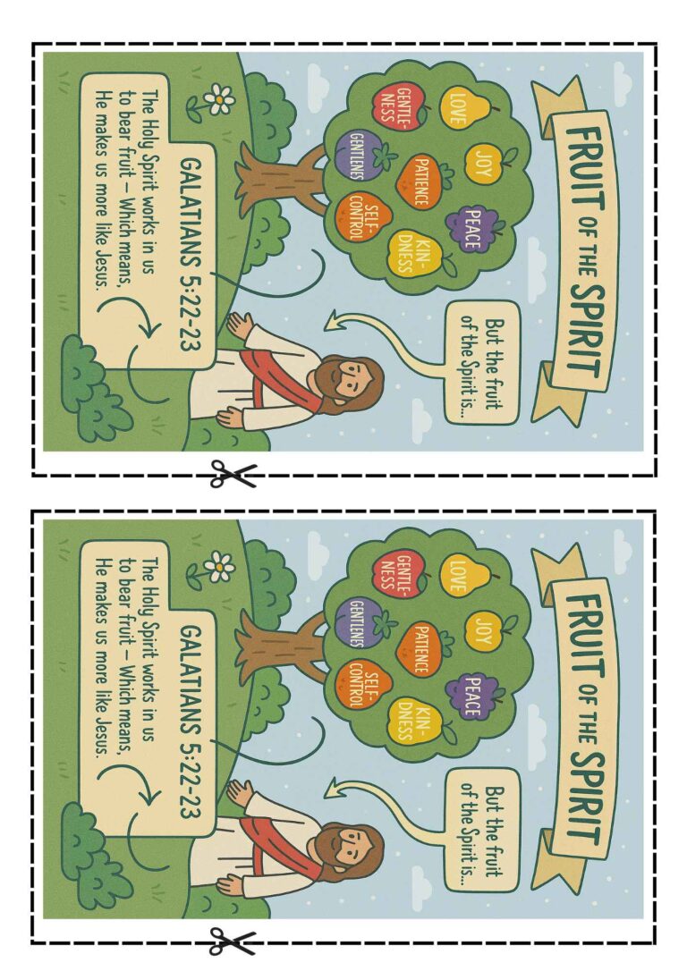 Fruit of the Spirit Study Guide Printable – Cut & Learn Cards for Kids ...