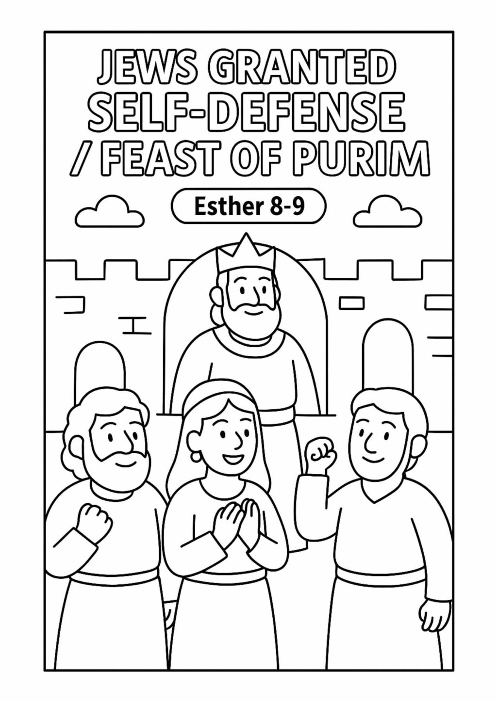 Esther in the Bible Coloring Pages – Free Printable Set for Kids - Free ...