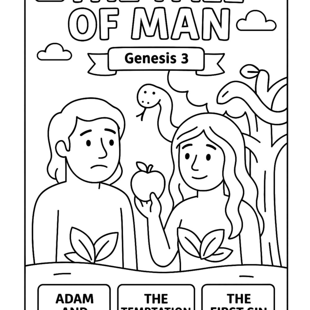 Genesis 3 for kids - Free Bible Worksheets