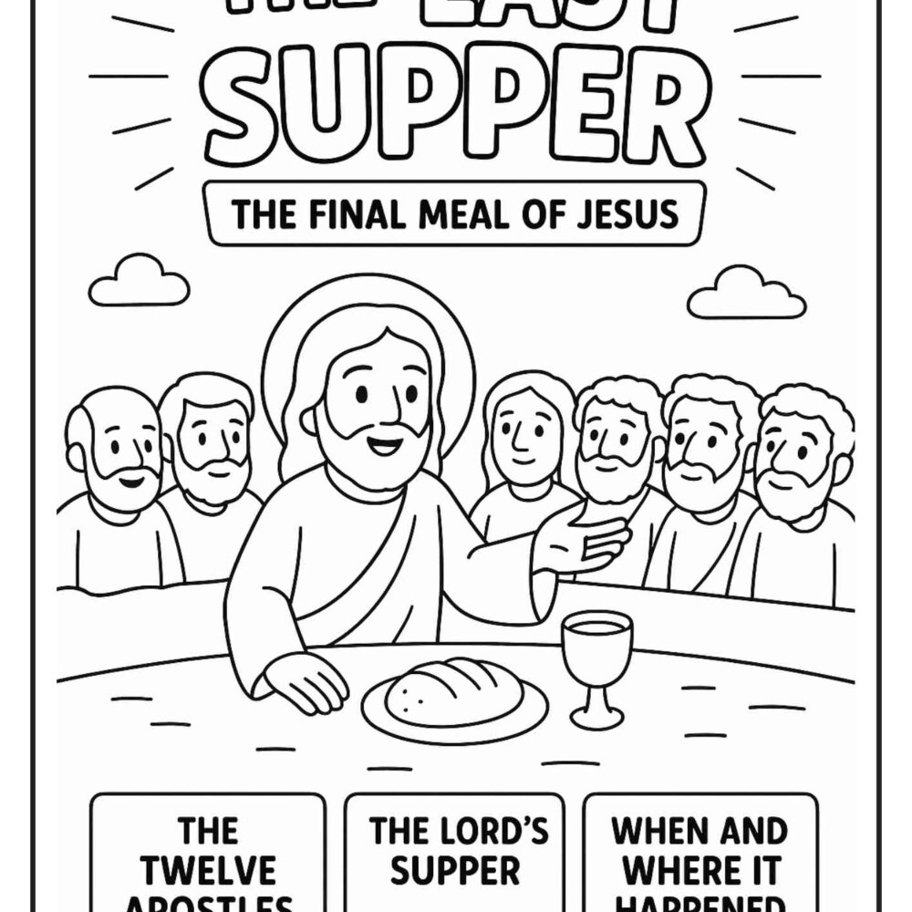 Mark 12:30 Coloring Page – “Love the Lord Your God with All Your Heart ...