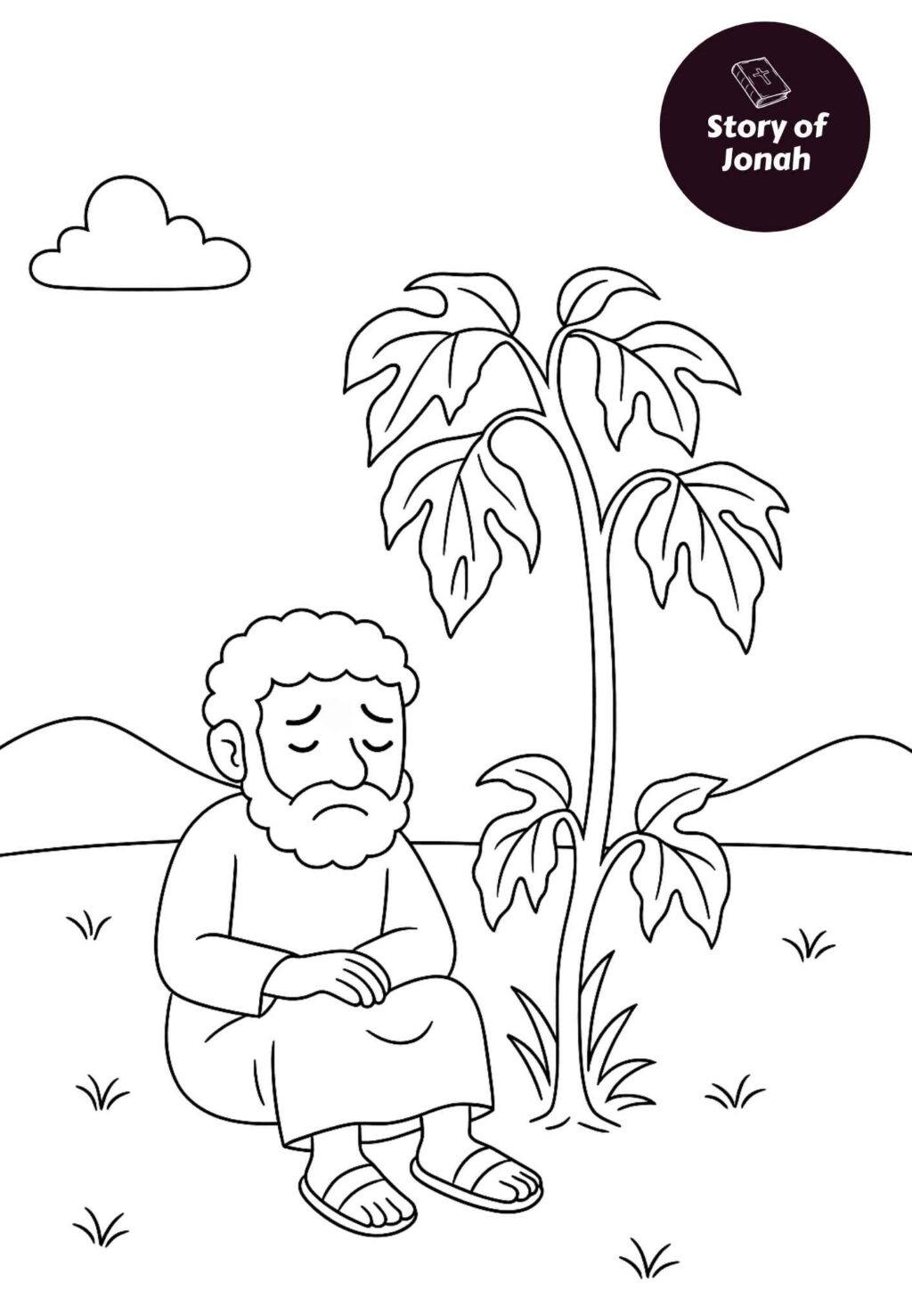The Story of Jonah – Printable Coloring Page Series for Kids - Free ...