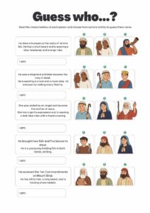 Bible Learning Activity: “Guess Who…?” – Bible Edition! - Free Bible ...