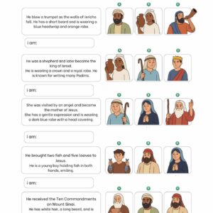 Guess Who Bible Game Archives - Free Bible Worksheets