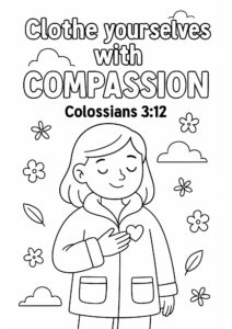 Colossians 3:12 Coloring Page – “Clothe Yourselves with Compassion ...