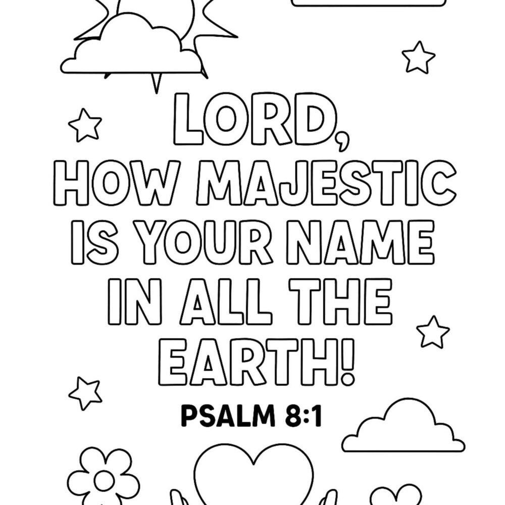psalm 8:1 Archives - Free Bible Worksheets