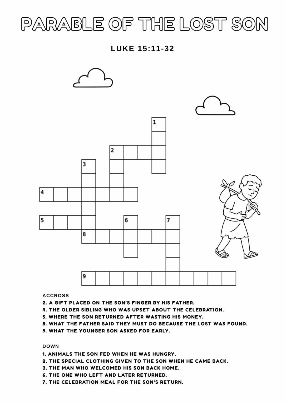 Luke 15 Activity Book for Kids – Free Bible Printable