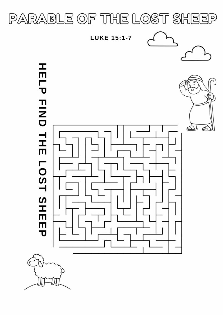 Luke 15 Activity Book for Kids – Free Bible Printable