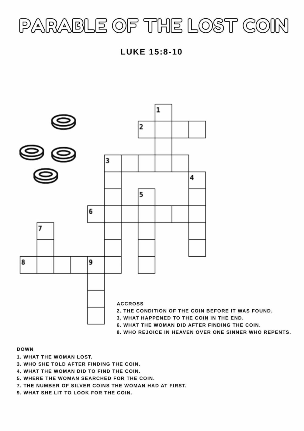 Luke 15 Activity Book for Kids – Free Bible Printable